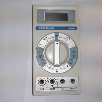 Beckman 3020 Digital multimeter WITHOUT any Test leads and leather box ...