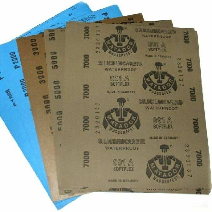 Wet and Dry Sandpaper Klingspor Sheets Sand Paper Waterproof GRIT 60 ...
