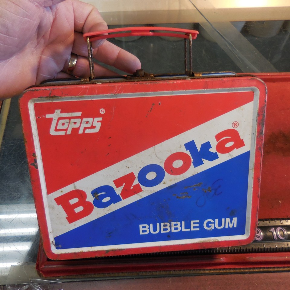 Vintage Topps Bazooka Bubble Gum Metal Lunchbox Tin Bazooka Joe & Gang ...