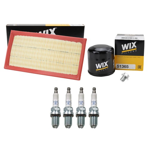 Wix Engine Air Oil Filters & NGK 4 Spark Plugs Kit for Equator 2.5L L4 ...
