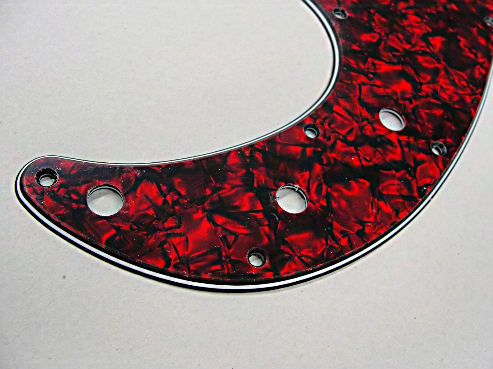 D'ANDREA PRO P BASS PICKGUARD 13 HOLE RED PEARLOID MADE IN THE USA | eBay