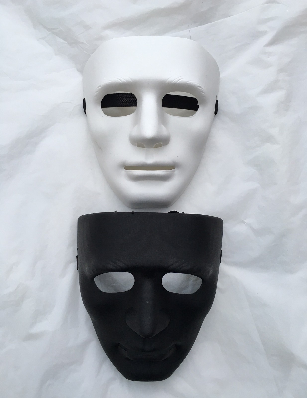 Full Face Plastic Plain Mask Costume Party Dance Opera Hip Hop | eBay