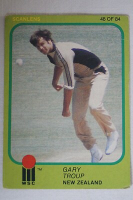 Cricket World Series WSC Vintage 1981 Scanlens Cricket Card - Gary ...