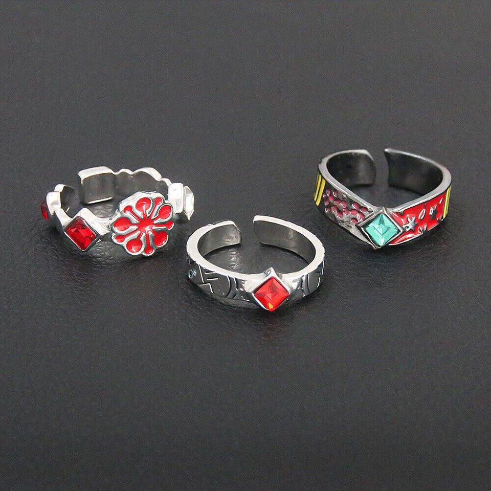 Game Demon Slayer Ring Tanjirou Nezuko Shinob Adjuestable Rings Fashion ...