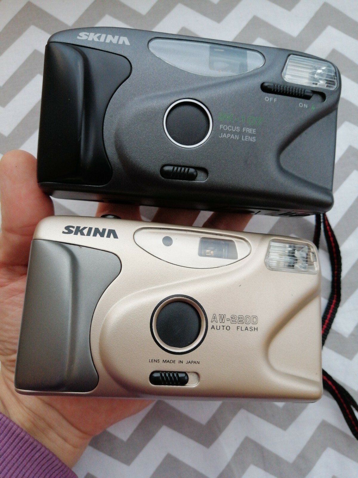 2x TESTED lomo Vintage SKINA SK-107 AW-220D film camera LOMO 35mm Point ...