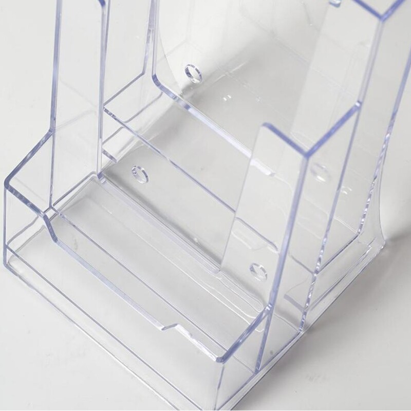 Business Card Stand Transparent Brochure Pamphlet Flyer Holder Display ...