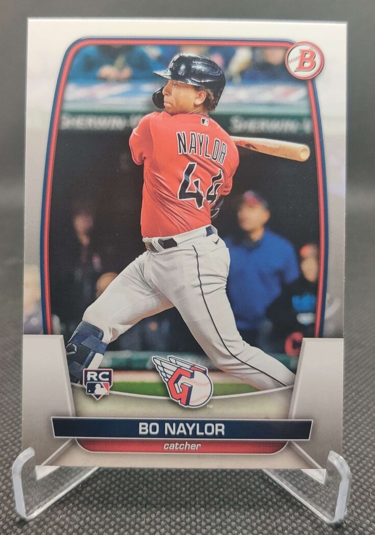 2023 Bowman #60 Bo Naylor Rookie RC Cleveland Guardians Baseball Card ...