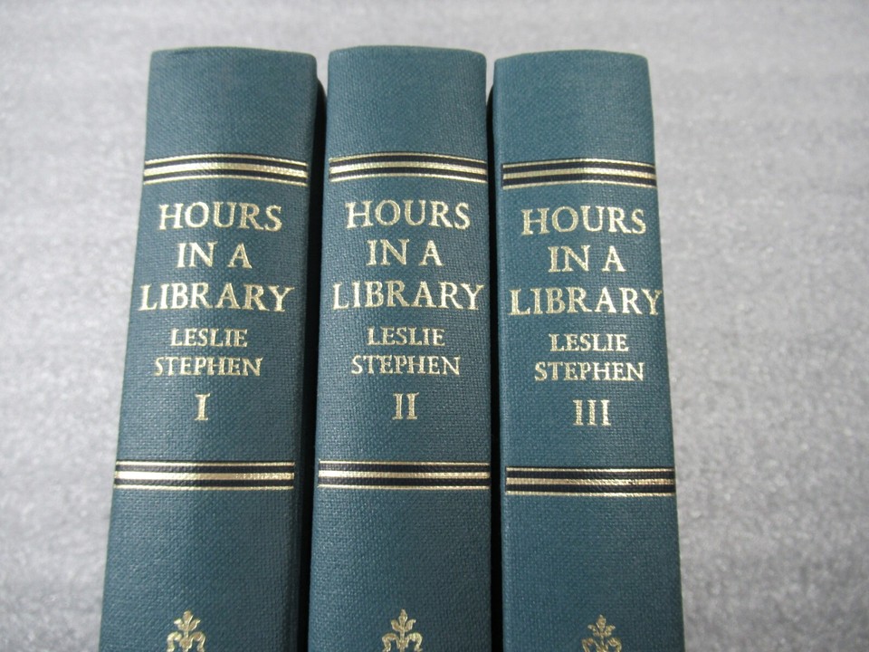 Hours in a Library - Leslie Stephen - Folio Society 1991 1st edition ...