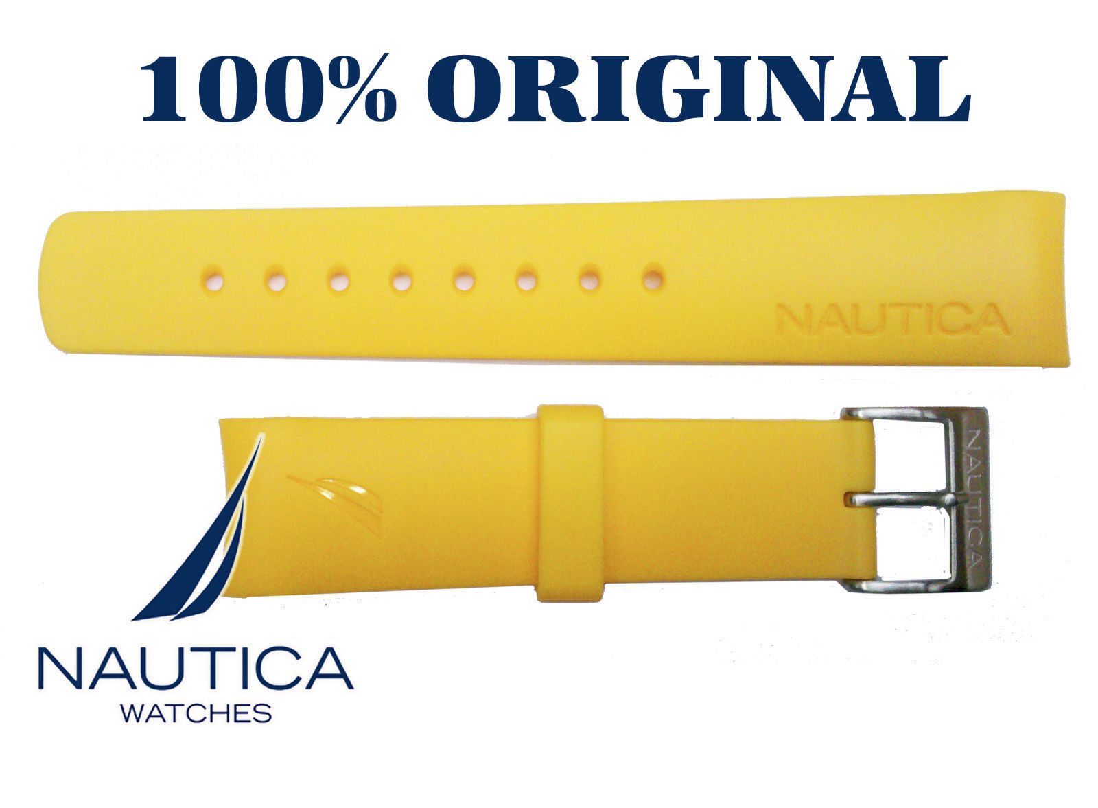 ORIGINAL AUTHENTIC Straps 22mm For Nautica Men’s NST Silicone Watch All ...