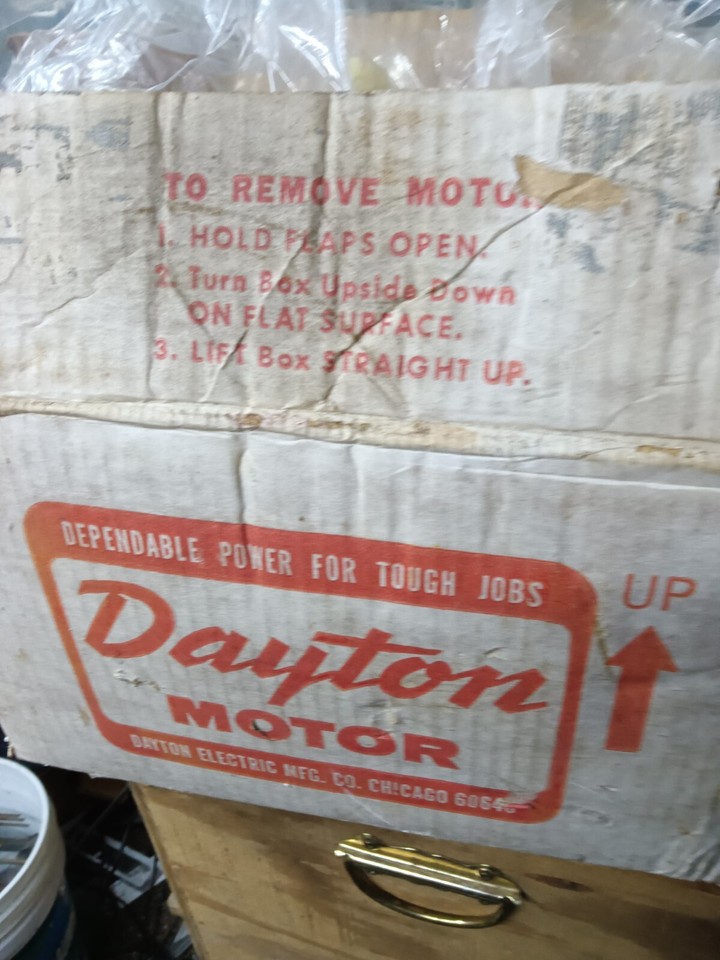 Dayton electric motor 1/3 HP 6k778k 1725 RPM New | eBay