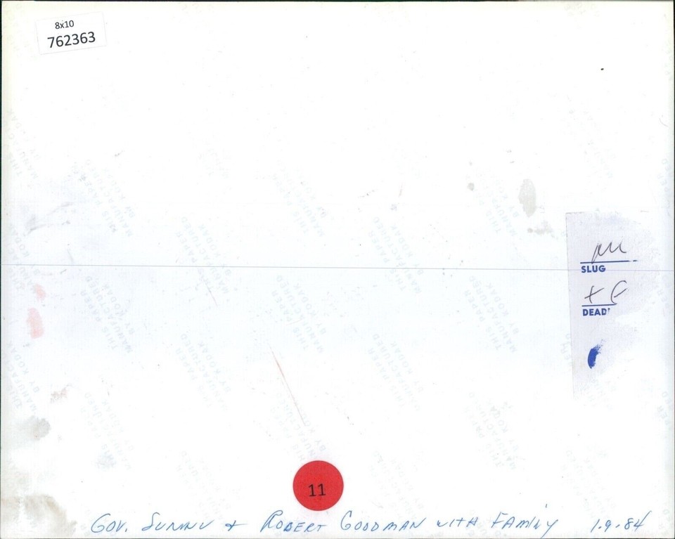 1984 Photo Gov Sununu Welcomes Lt Robert Goodman Jr Family Hostage ...