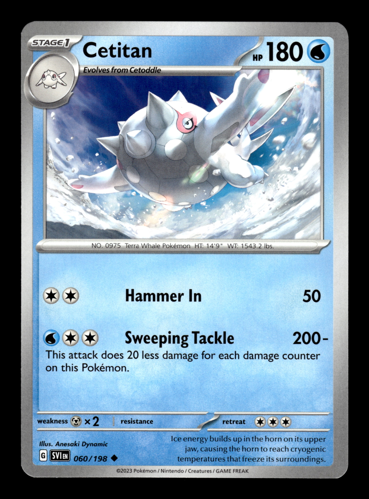 Pokemon TCG: Scarlet & Violet (Base Set) - Cetitan - 060/198 | eBay