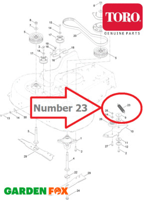 Genuine TORO Timemaster 20975 Belt TENSIONER SPRING 121-5808 189 | eBay UK