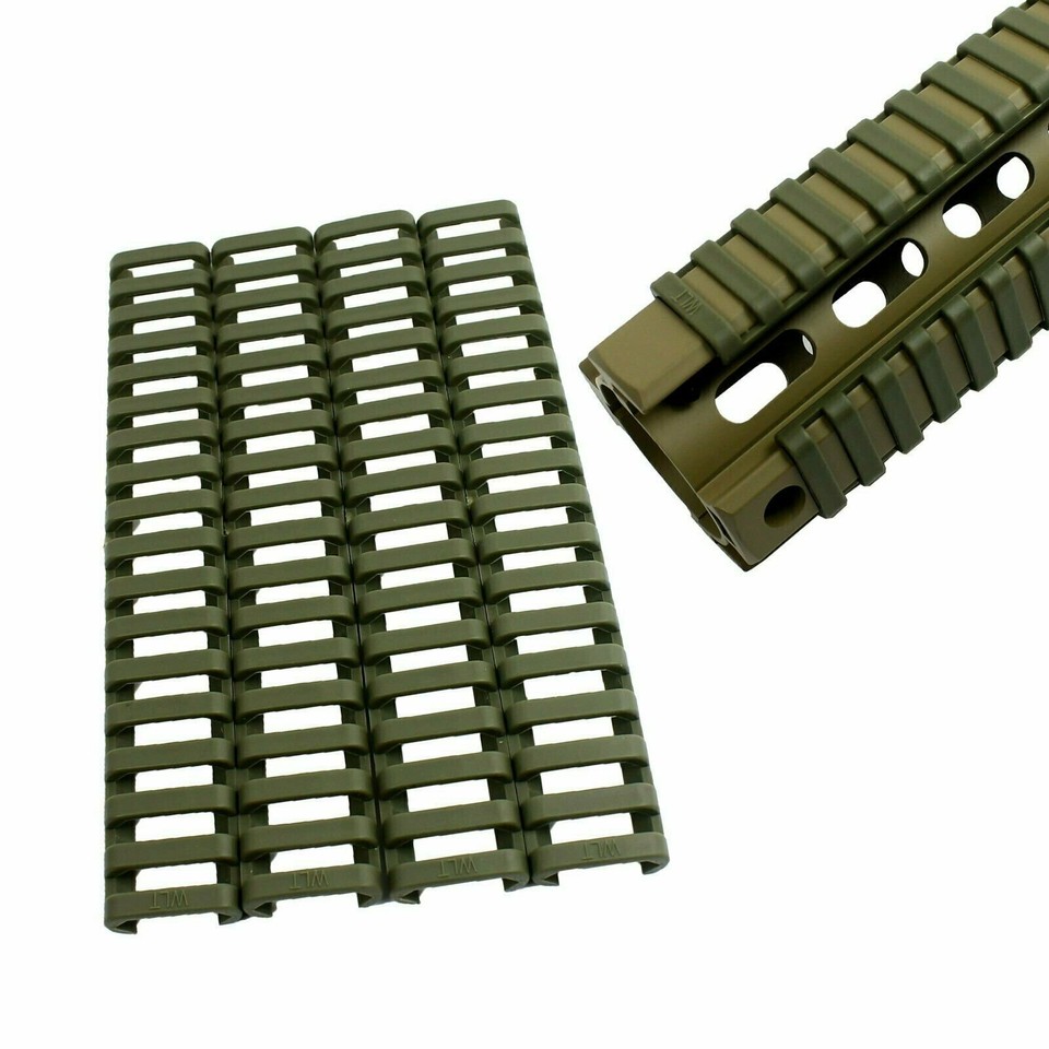 4x Low Profile Rifle Ladder Rail Cover for Weaver Picatinny Rails - OD ...
