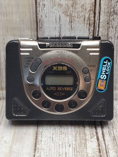 Panasonic (RQ-V202) Cassette Player & Radio Walkman XBS Auto-Reverse ...