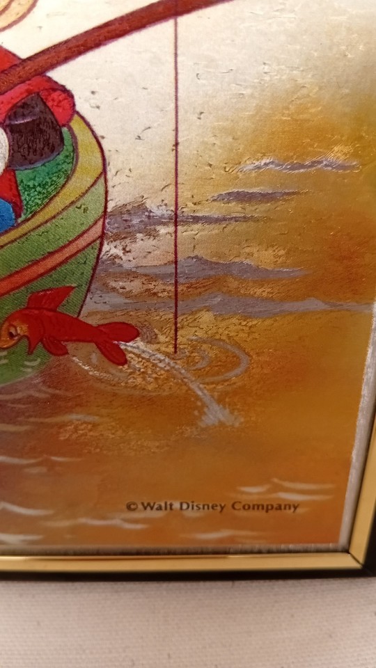 Vintage Walt Disney Company Mickey Mouse Goofy Foil Holographic Art ...