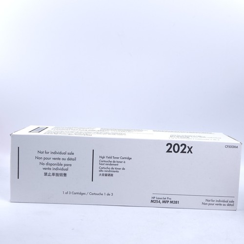 HP 202X High Yield Yellow LaserJet Toner Cartridge M254, MFP M280, MFP M281 NEW | eBay