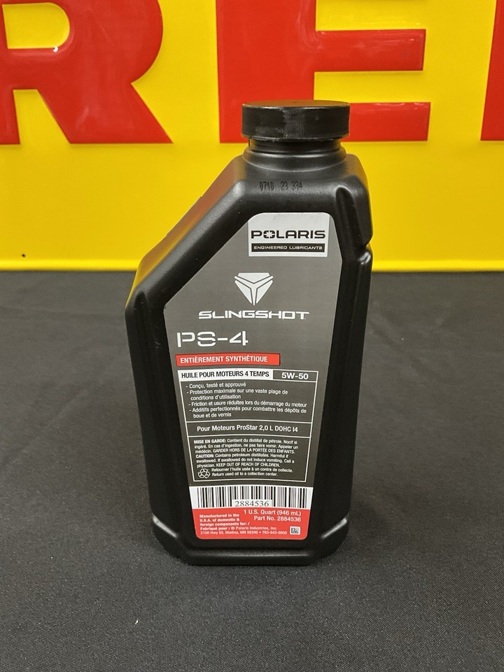 Polaris Slingshot PS-4 Full Synthetic 4-Cycle Engine Oil 5W-50 (2884536 ...