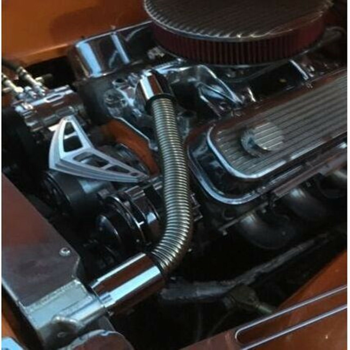 Flexible 24" Stainless Steel Upper or Lower Radiator Hose Kit With ...