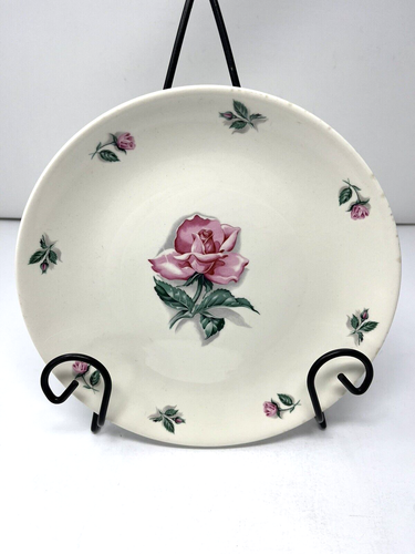 Homer Laughlin Household Institute Rhythm Rose Pattern Dinner Plate 9 ...