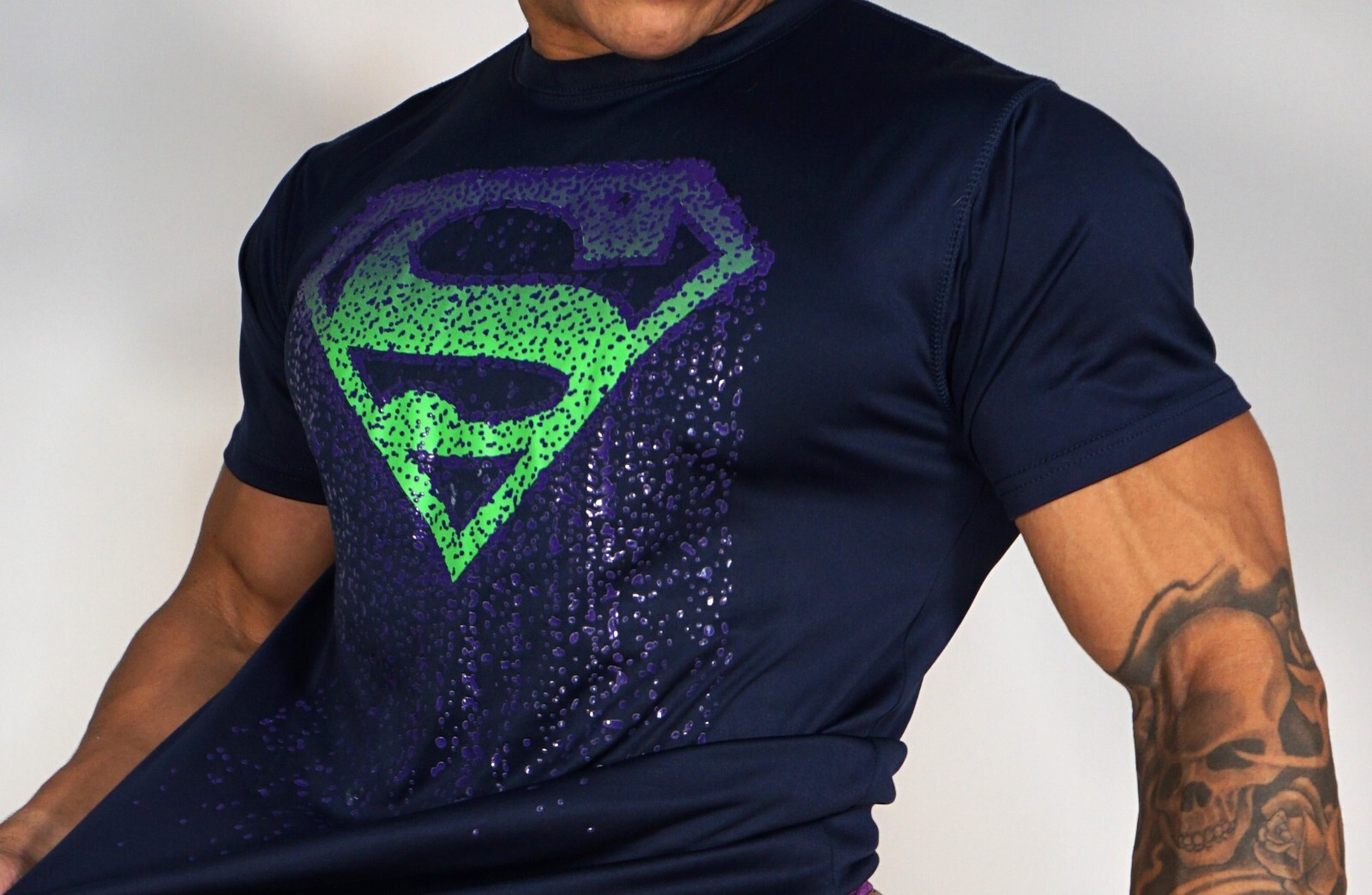 MEN'S PURPLE SUPERMAN SHIRT SIZE M | eBay