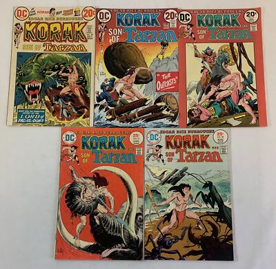 1970s Dc Comics Korak Son De Tarzan #48 52 55 57 58 ~ Divers Degrés De ...