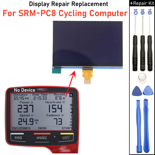 For SRM Powercontrol 8 (PC8) Cycling Computer 2.7 in LCD Display Repair Replace | eBay