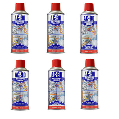 PACK OF 6 Action Can AC-90 Multi Purpose Lubricanting Maintenance Spray ...