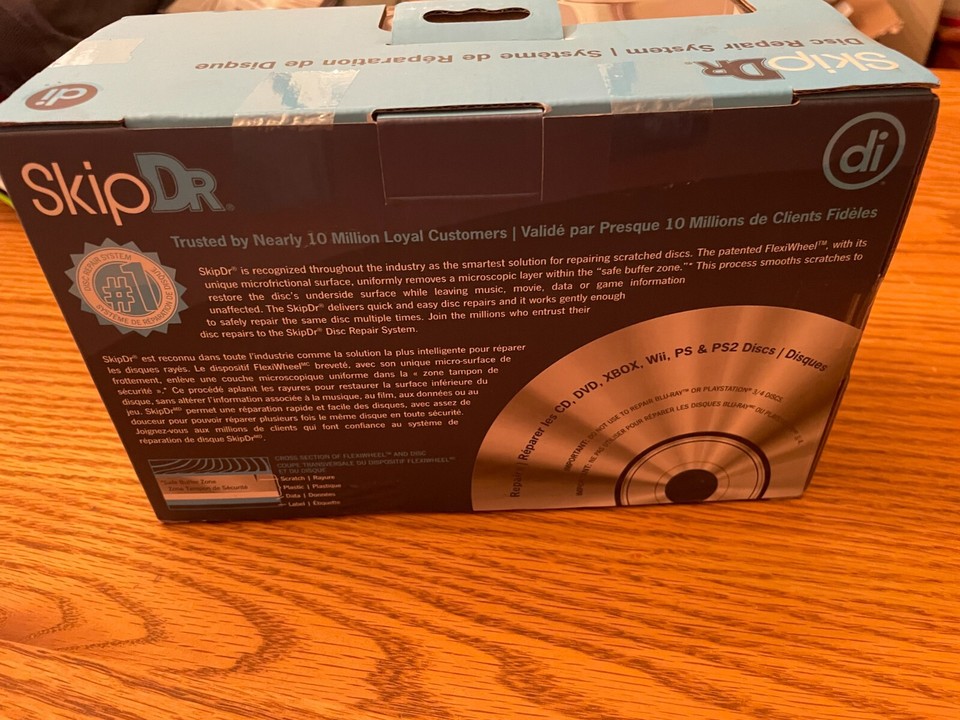 Brand New SKIPDR #1 Disc Repair System DVD CD + Eliminates Skipping ...