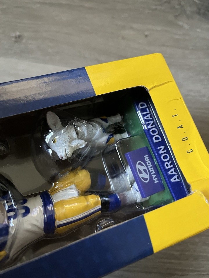 Aaron Donald Goat Bobblehead - Los Angeles Football NFL LA Rams 11/23 ...