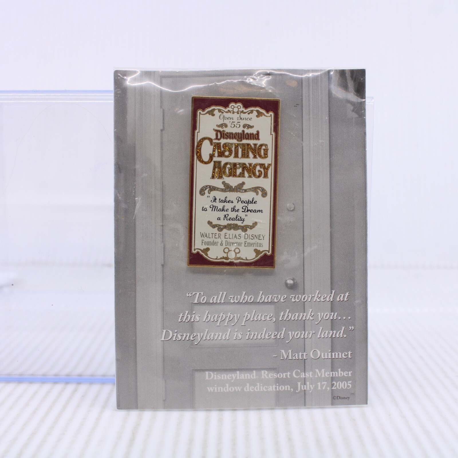 C2 Disney Disneyland Pin Casting Agency DLR Cast Exclusive | eBay