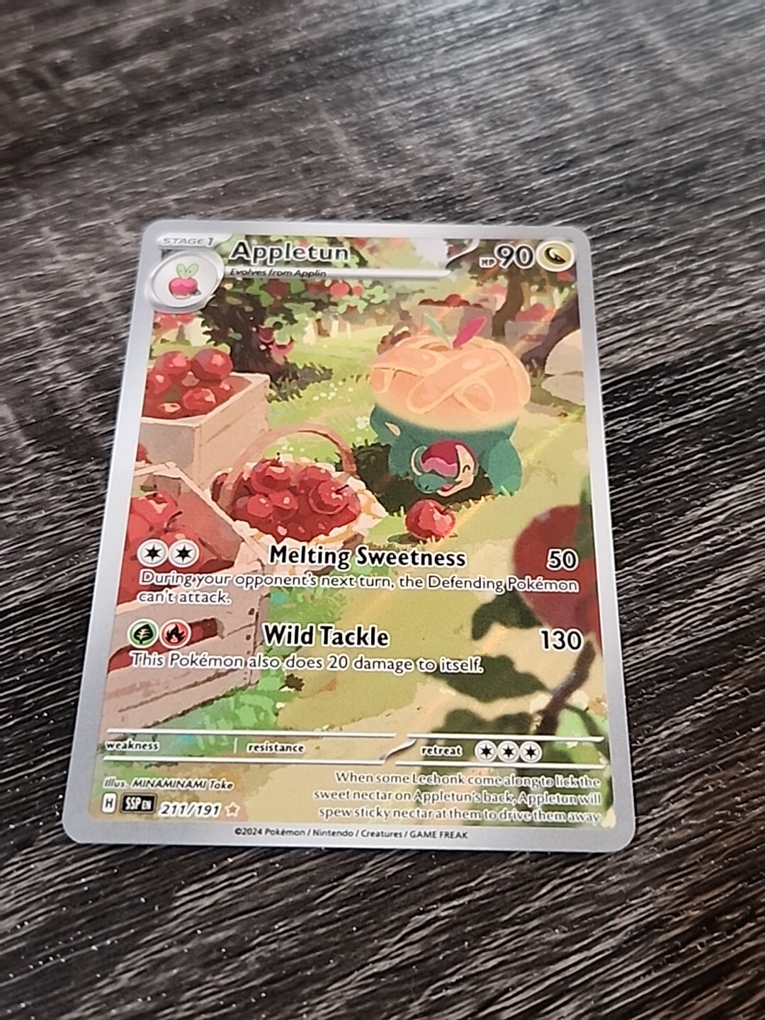 Pokémon, Appletun, #211/191, Surging Sparks, Illustration Rare, No Play ...