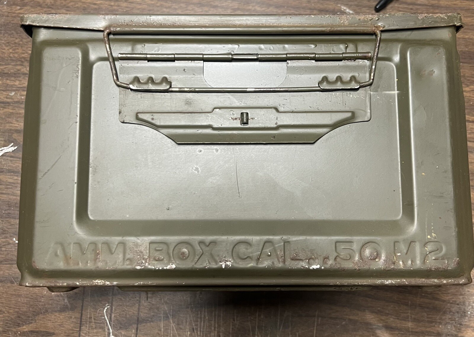 US WW2 Era 50 Cal Ammunition Ammo Box Can Side Latch Flaming Bomb | eBay
