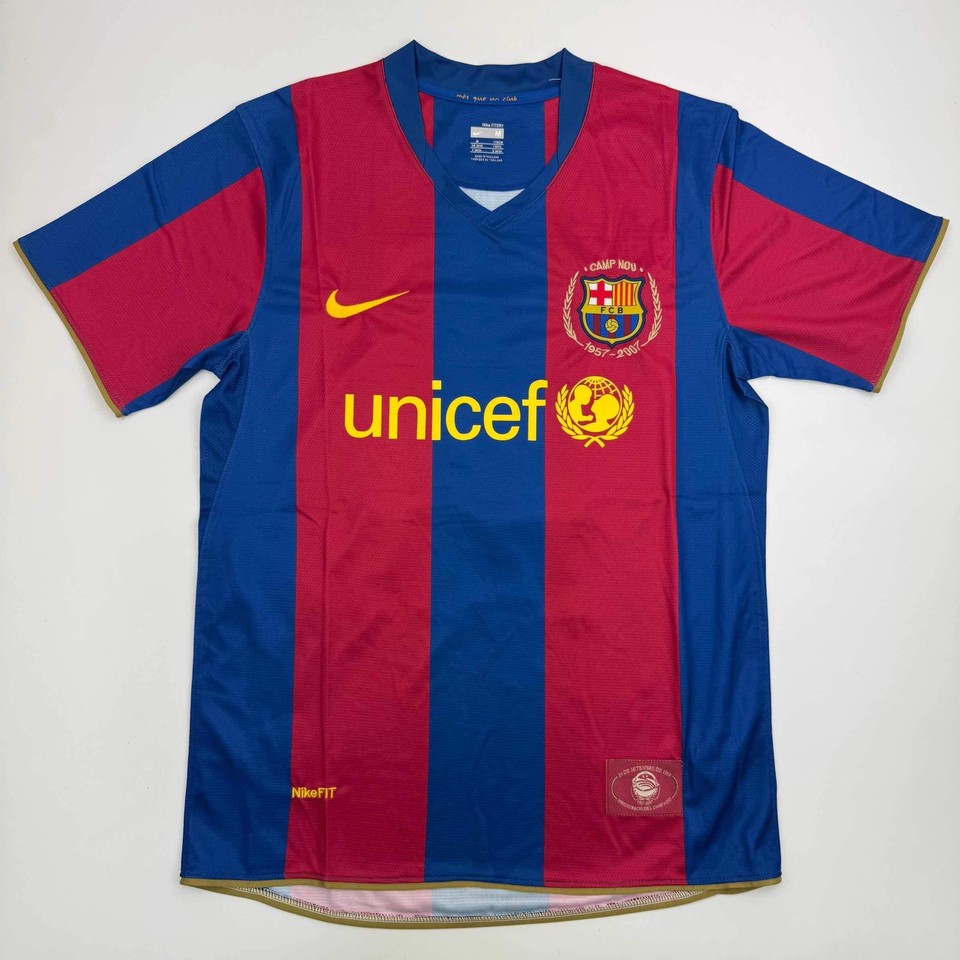 Autographed/Signed Ronaldinho Barcelona Blue/Red Soccer Jersey Beckett ...