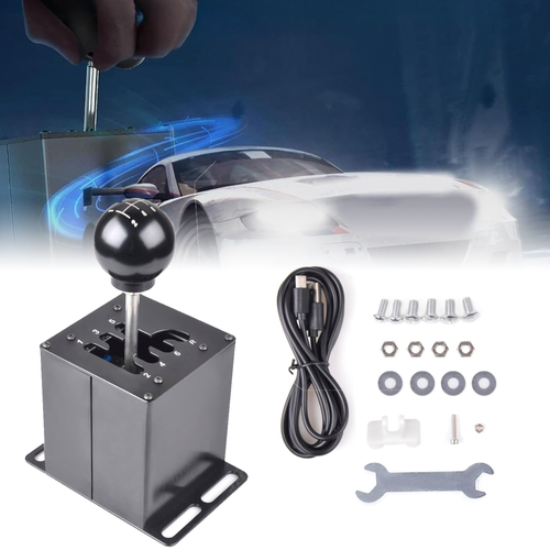PC Racing Game Shifter USB 6+R For LOGIG 29 G27 G25 G920,T300RS/GT T500 ...