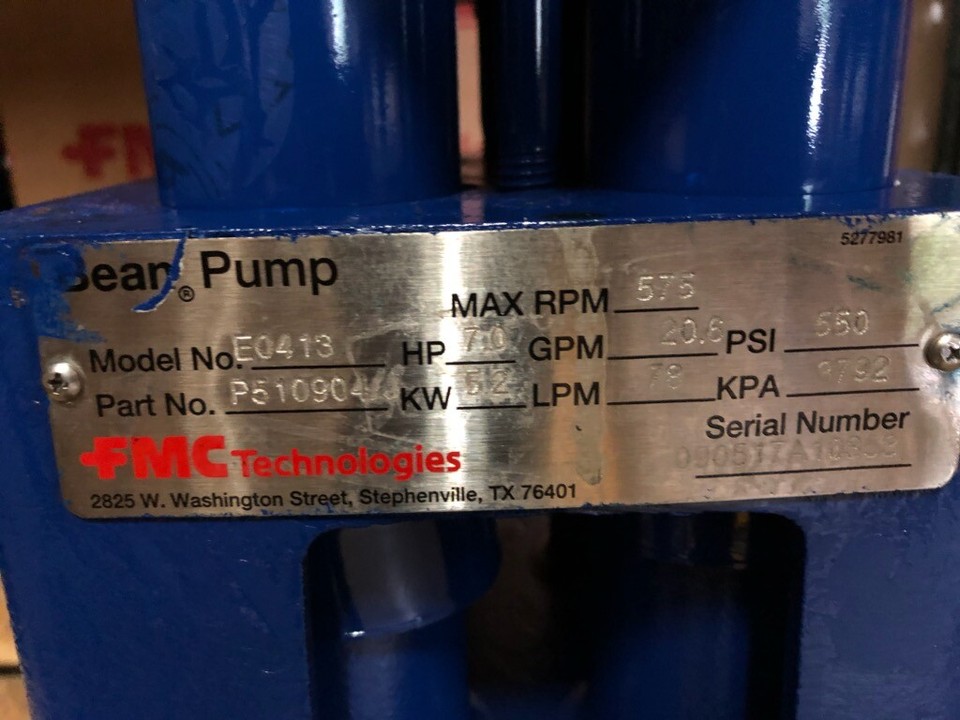 *NIB* FMC BEAN PUMP MODEL E0413 | eBay