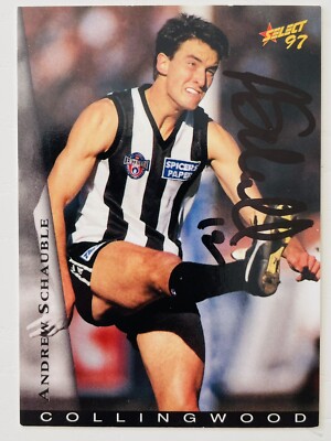 Andrew Schauble Signed 1997 AFL Select Collingwood Magpies | eBay Australia