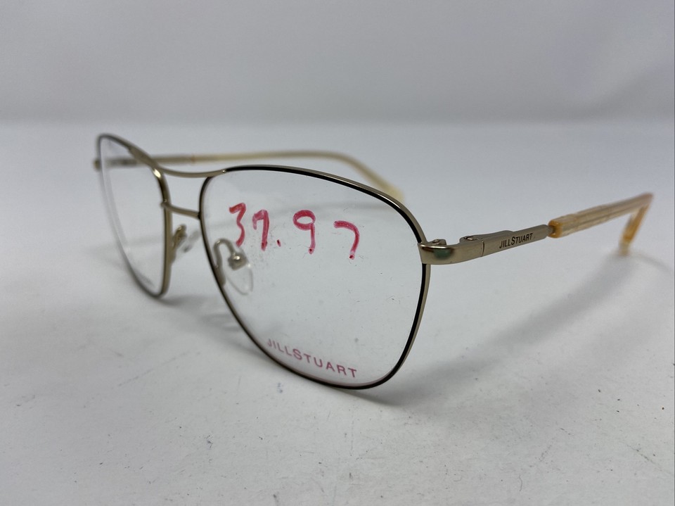 Jill Stuart JS 406-2 54-15-135 Black/Gold Metal Full Rim Eyeglasses ...