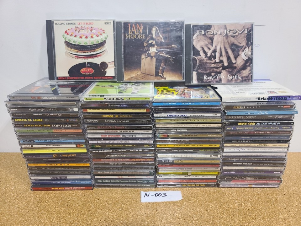 80 Lot Wholesale Random Assorted Audio CDs With Case & Original Artwork ...