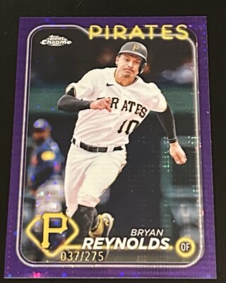 2024 Topps Chrome Bryan Reynolds Purple Speckle Refractor /299 Pirates ...