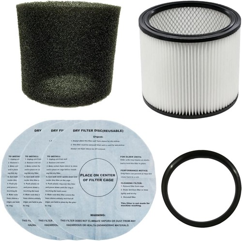 Paper Filter Ring Cartridge Foam Sleeve for some Genie, Vacmaster ...