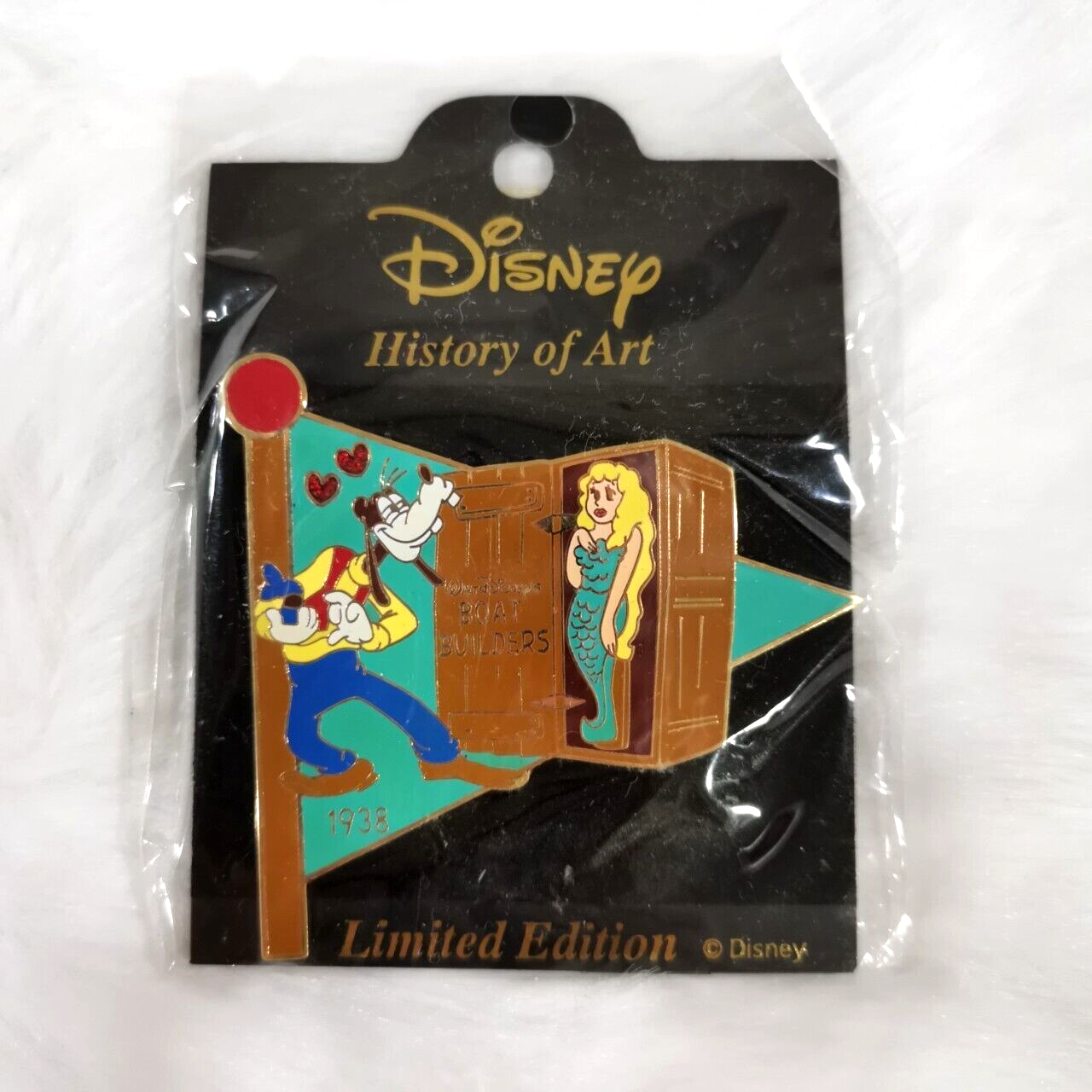 Disney 1938 M&P History of Art Goofy & Mermaid Boat Builders Pin ...