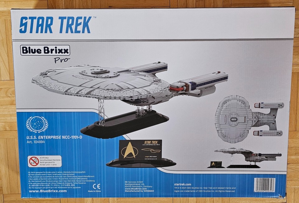 Bluebrixx-Pro Star Trek USS Enterprise NCC-1701 D, BNIB, 104184 | eBay