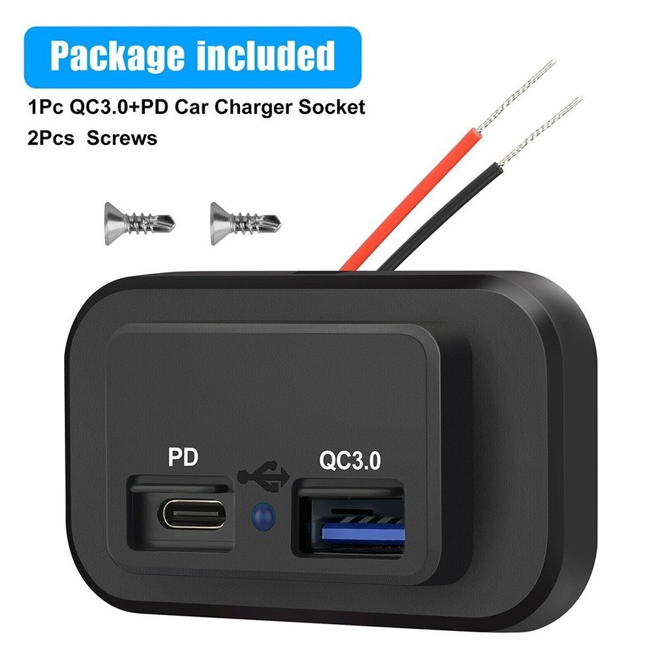 Brand New Fast Charger Socket Car Charger Car Dual USB Port Power ...