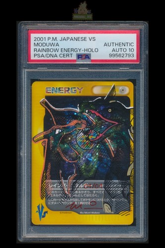 [Charizard Rayquaza] PSA AUTO 10 Moduwa Signed Sketch VS Rainbow Energy ...