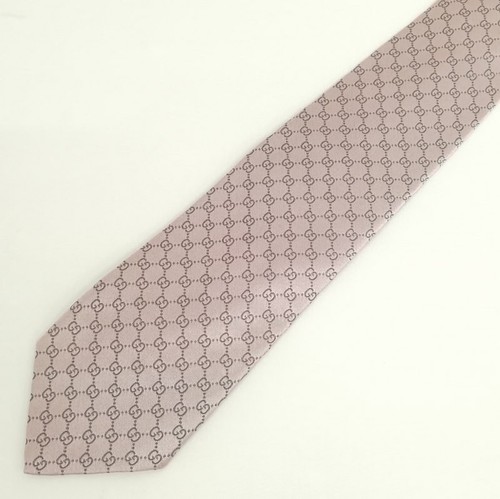 GUCCI GG Pattern Tie Regular Tie Pink Mens | eBay