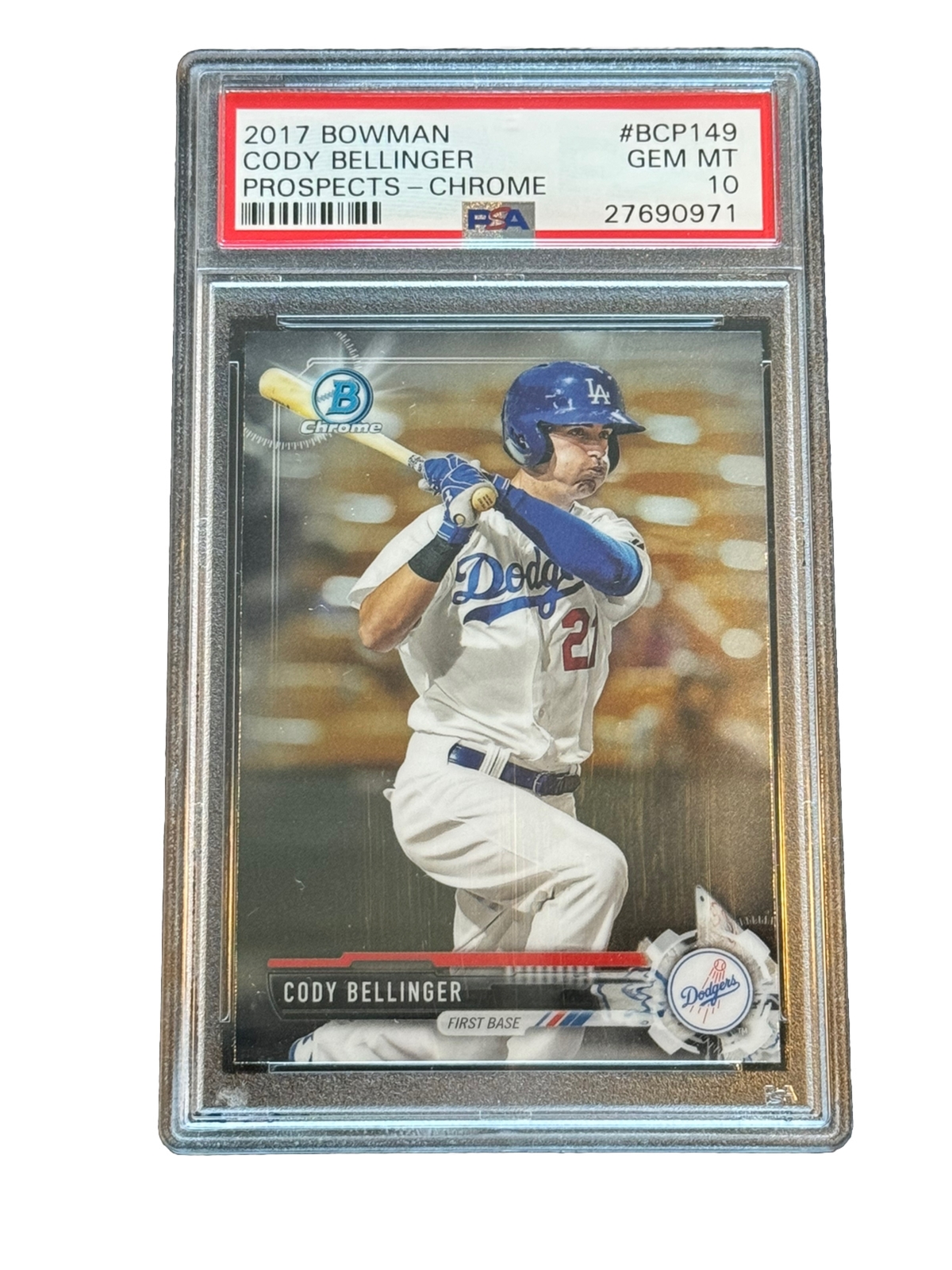 2017 Bowman Chrome Prospects Cody Bellinger #BP149 PSA 10 GEM MINT ...
