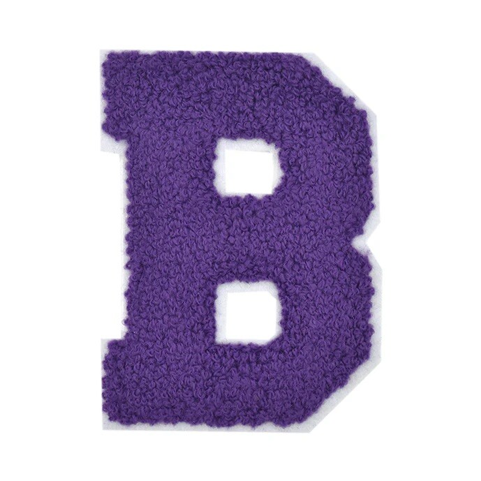 6" Purple Varsity Alphabet Letters Chenille Iron-on Patch | eBay