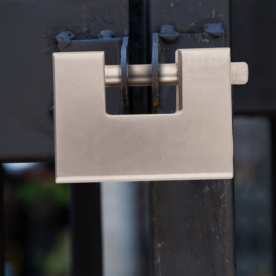 94mm Heavy Duty Hardened Steel Shutter Lock Container Shop Padlock with ...