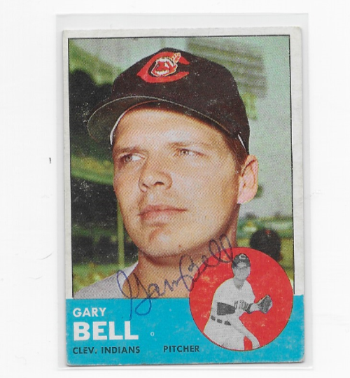 1963 Topps Gary Bell Autographed Card Cleveland Indians In Person TC591 ...